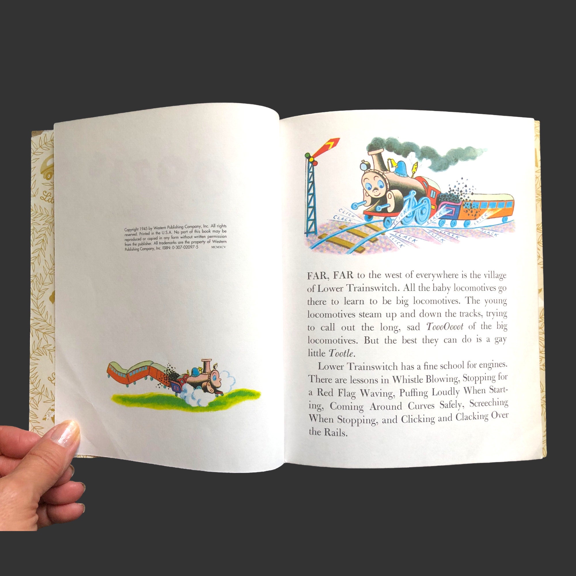 Train Themed Little Golden Books the Little Red Caboose Tootle the ...