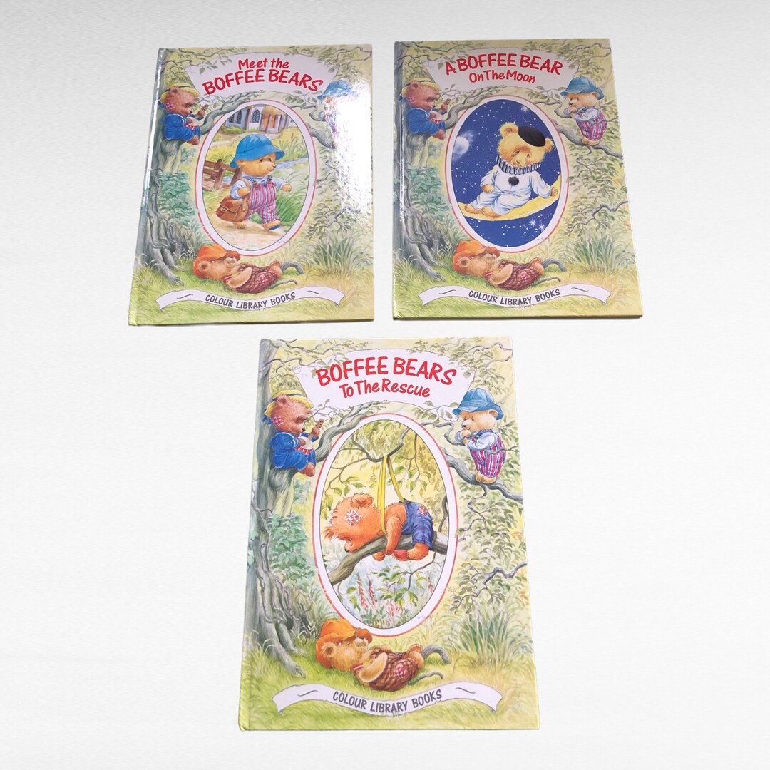Vintage Boffee Bear Books Collection of 3 - Etsy