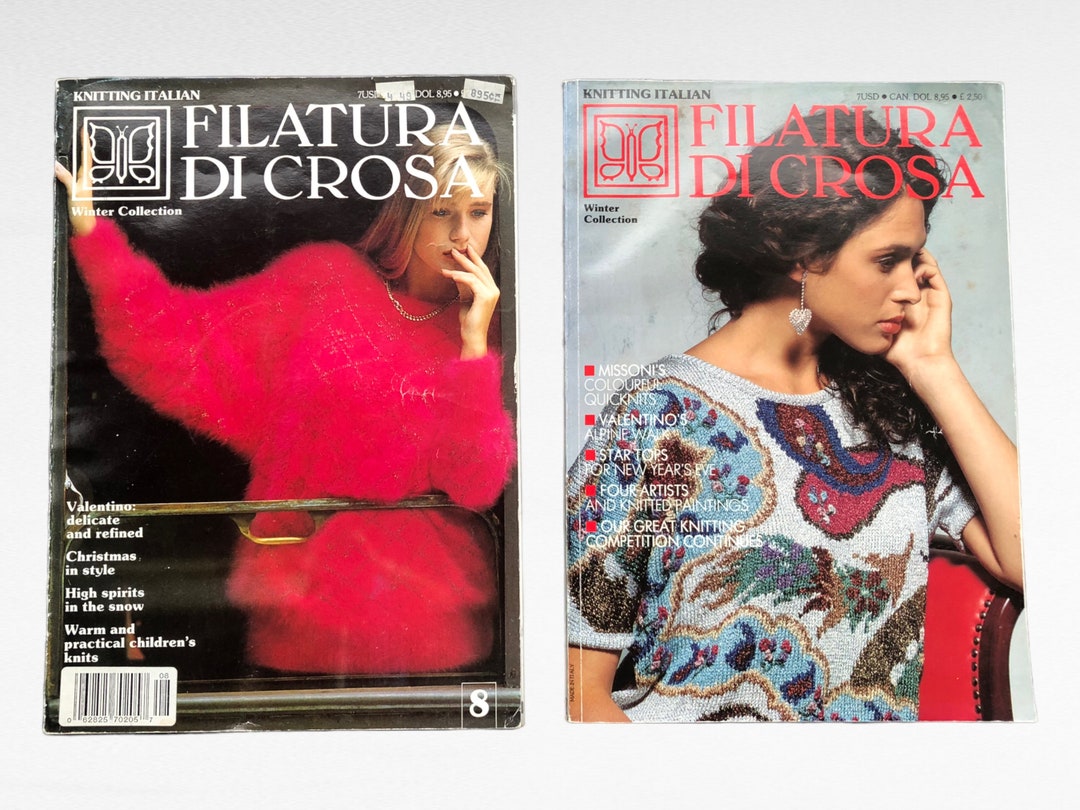 Vintage Italian Knitting Magazines Filatura Di Crosa Winter Collection ...