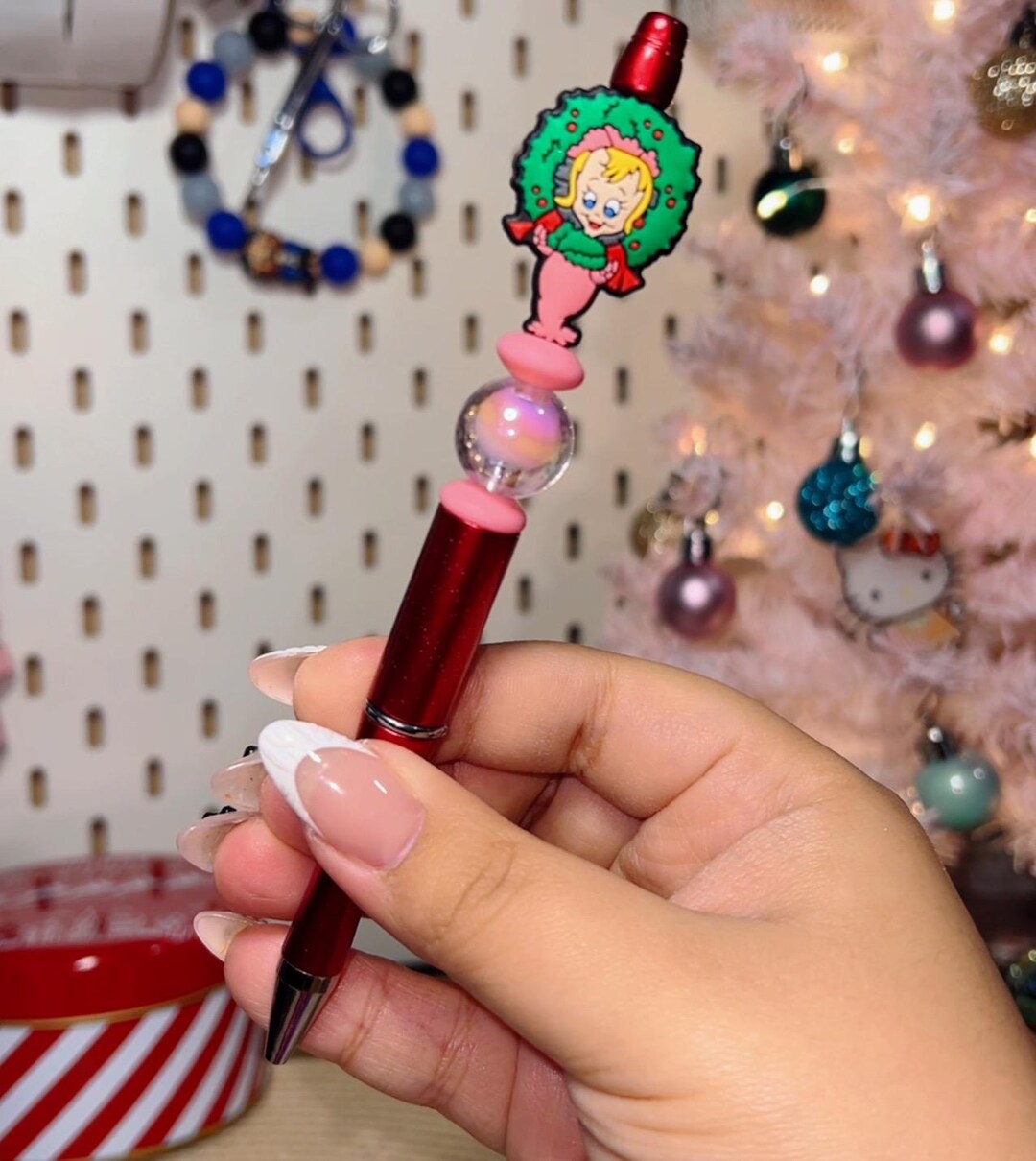 Cindy Lou Who Beaded Pen Refillable Ink Stationary Pen Office Pen ...