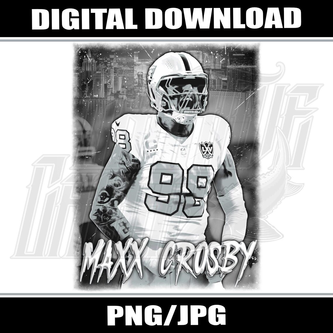 Maxx Crosby Design, Digital File, PNG, JPG - Etsy