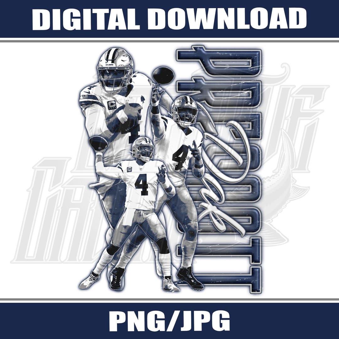 Dak Prescott Design, Digital File, PNG, JPG - Etsy