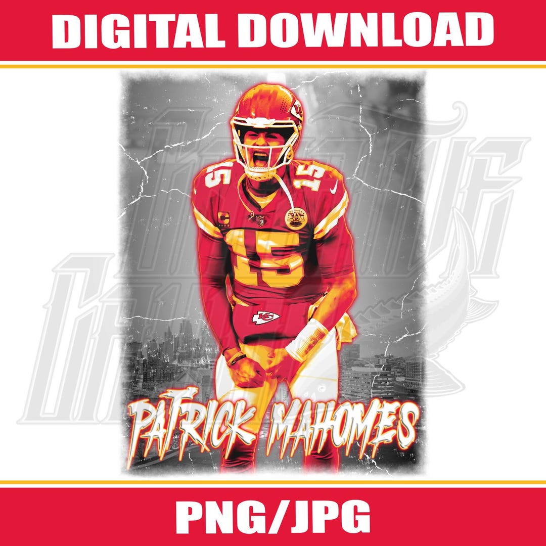 Patrick Mahomes Design, Digital File, PNG, JPG - Etsy