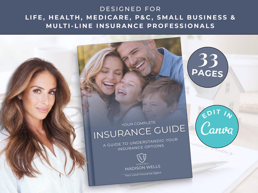 Insurance Guide Marketing Template | Client Onboarding Packet for ...