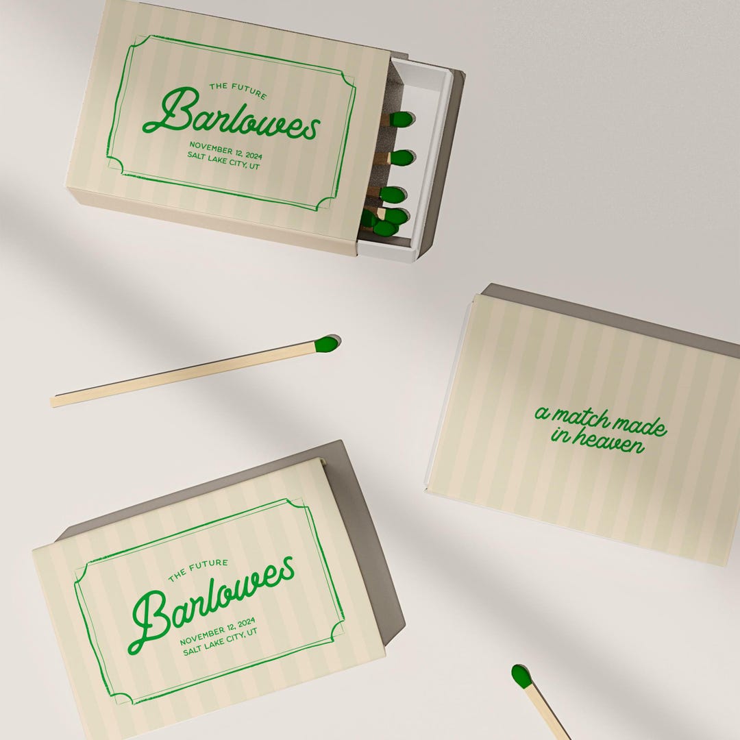 Matchbox Favor | Wedding Matchbox | Custom Matchbox | Personalized ...