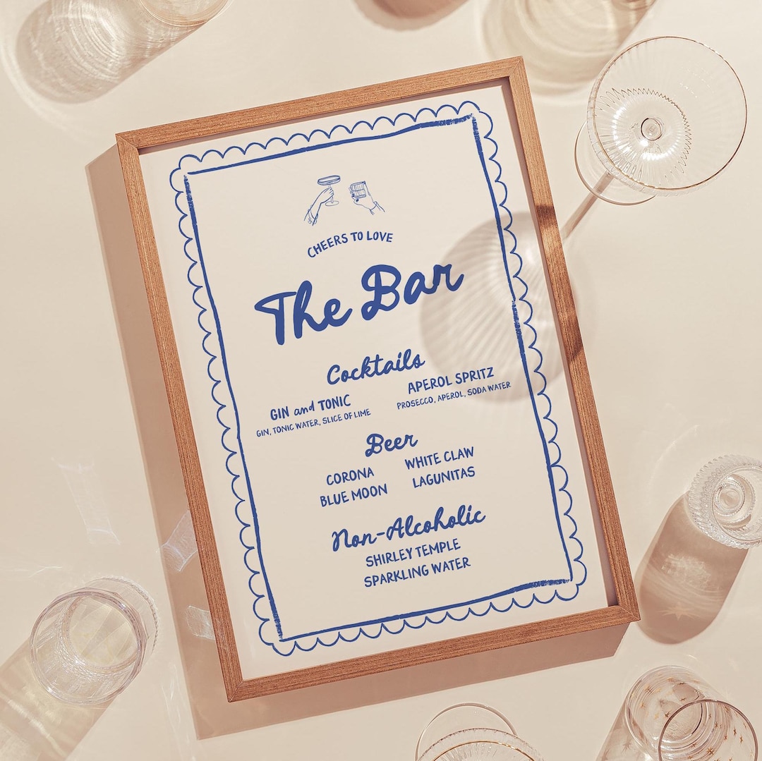 Signature Drinks Sign | Wedding Drink Sign | Custom Drink Sign ...