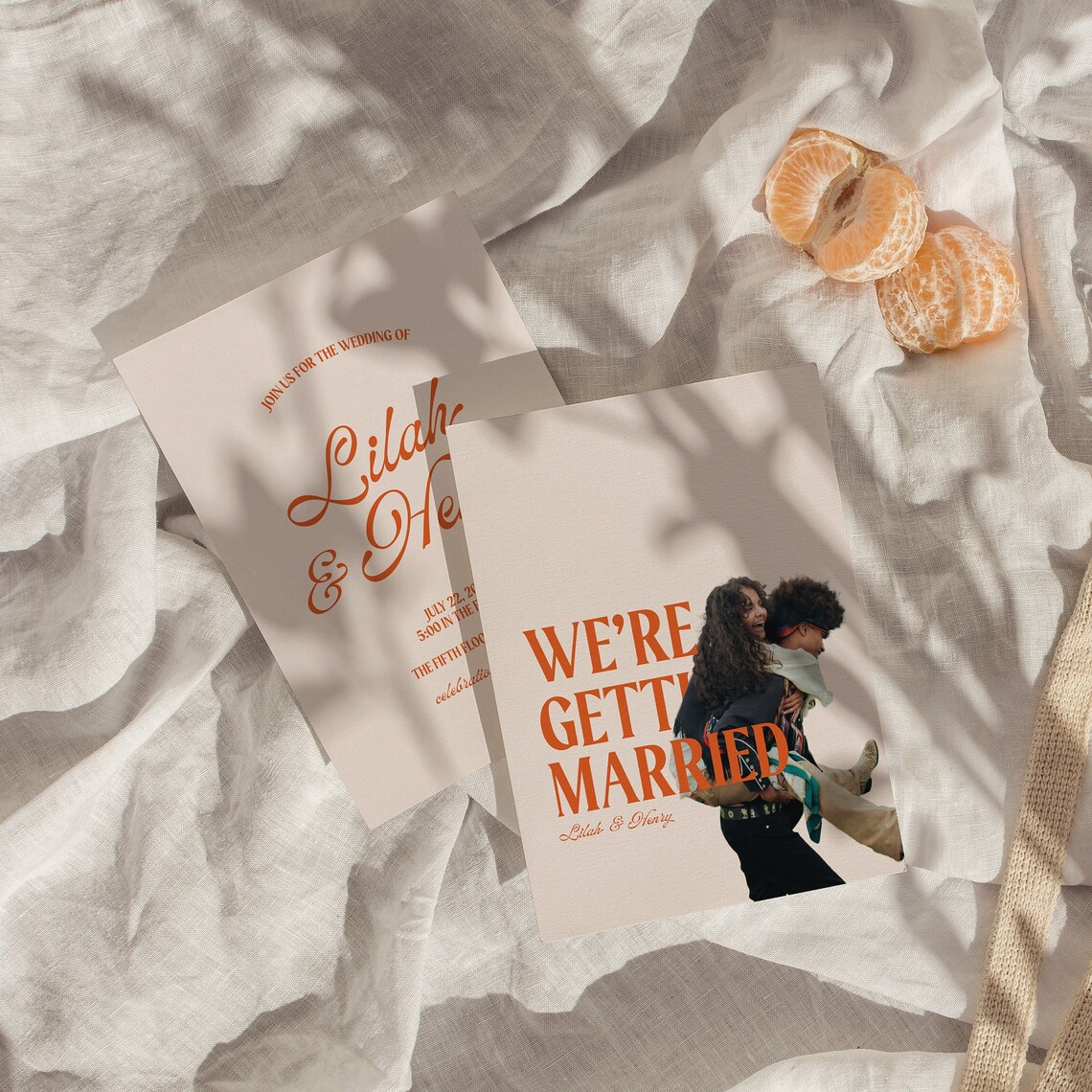 Bold Wedding Invite Retro Wedding Invitation Unique - Etsy