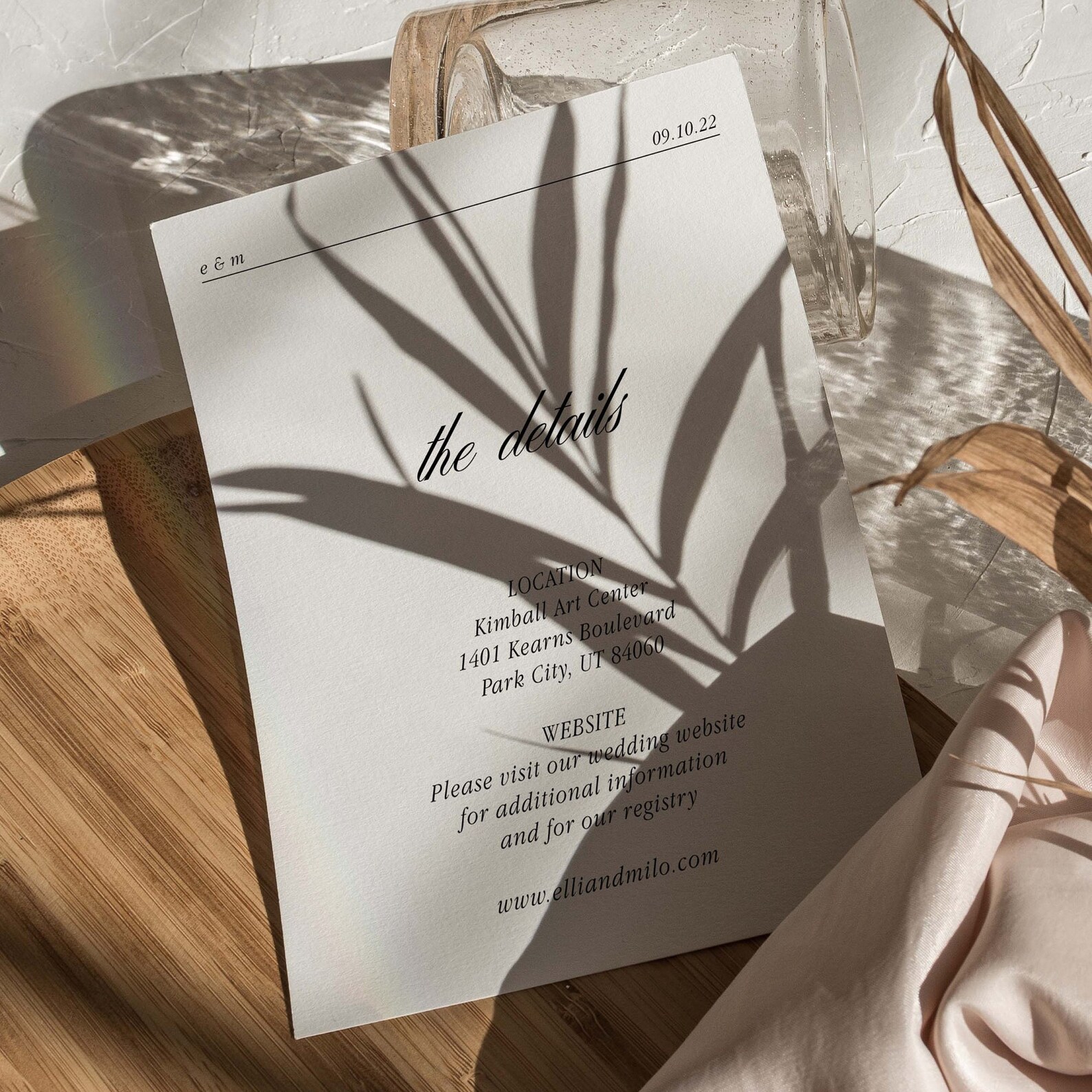 Minimal Wedding Invite Modern Wedding Invitation Wedding - Etsy