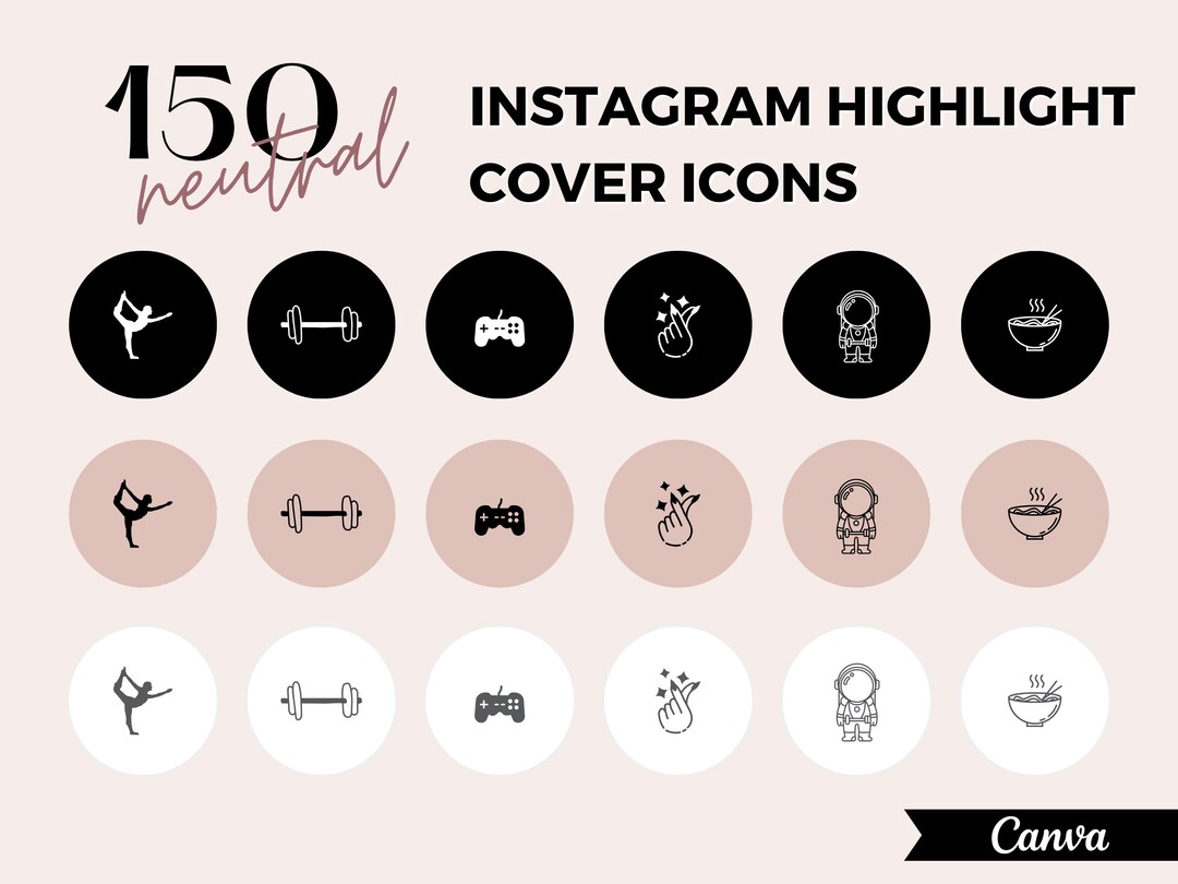 Neutral Instagram Story Highlight Icons Instagram Story - Etsy