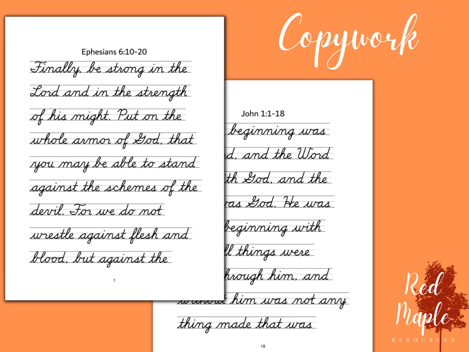 Cursive Copywork: Bible Packet #1 // Charlotte Mason // Logic of ...