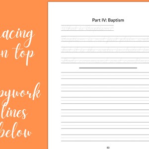 Cursive Tracing & Copywork Combo Packet: the Small Catechism by Martin ...