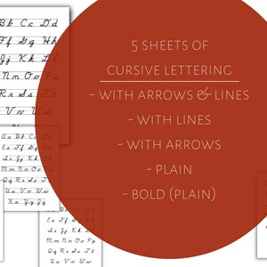 Cursive Lettering Chart // Handwriting Printable // Logic of English ...