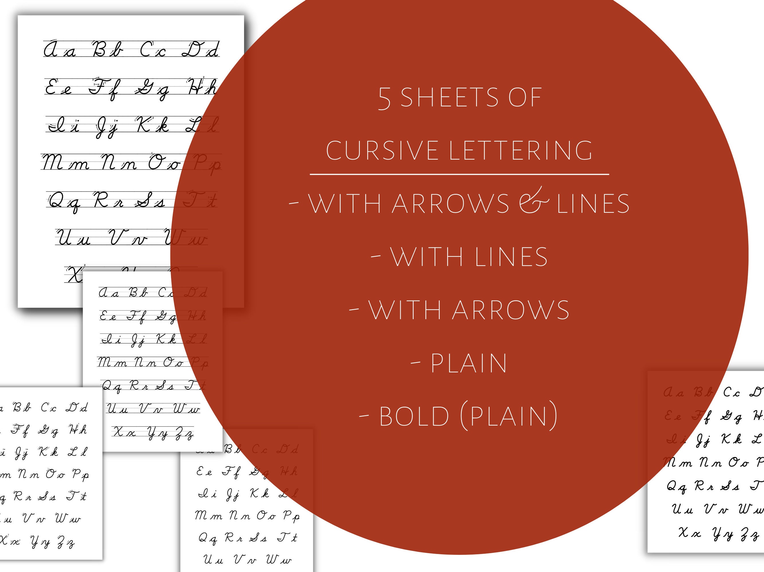 Cursive Lettering Chart // Handwriting Printable // Logic of English ...