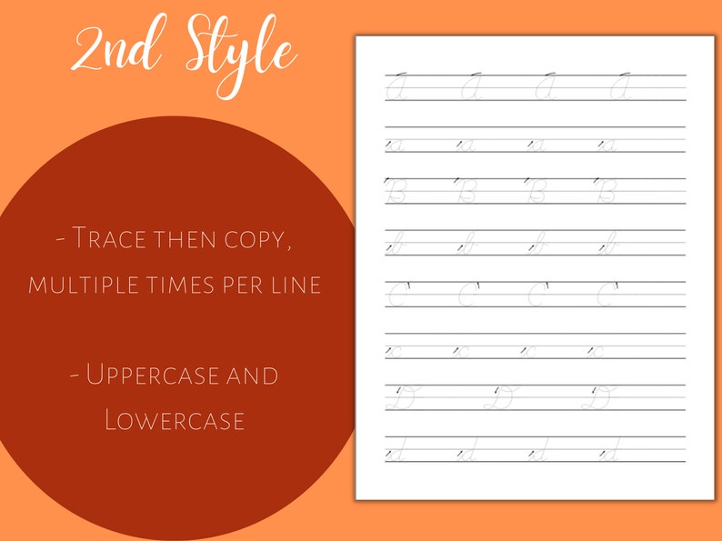 Cursive Handwriting Letter Practice // Logic of English (LOE) Font // 3 ...