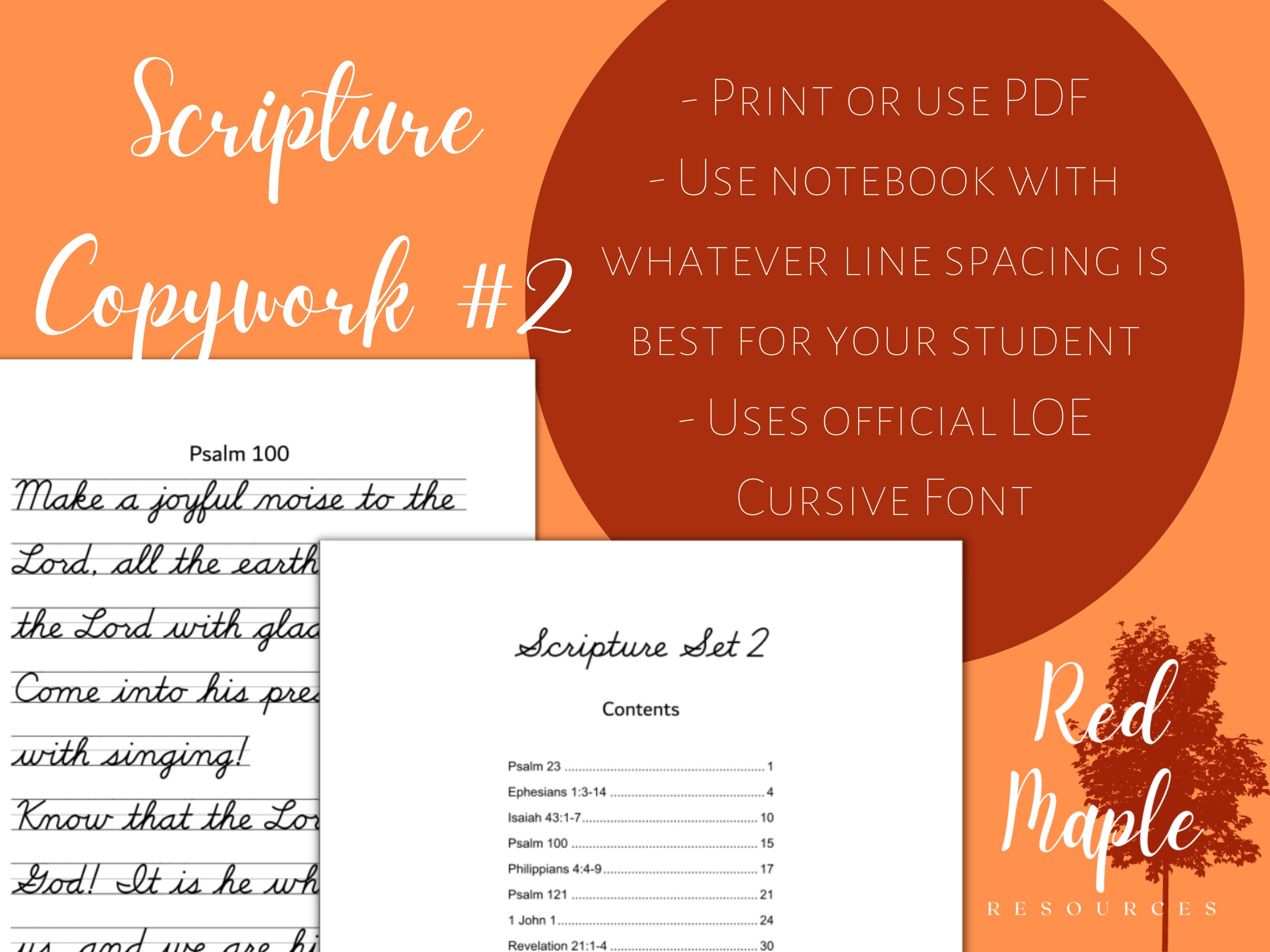 Cursive Copywork: Bible Packet #2 // Charlotte Mason // Logic of ...