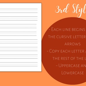 Cursive Handwriting Letter Practice // Logic of English (LOE) Font // 3 ...