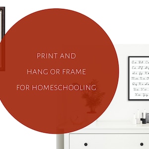 Cursive Lettering Chart // Handwriting Printable // Logic of English ...