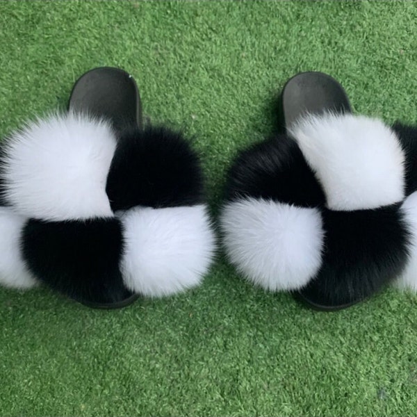 Furry Slides - Etsy