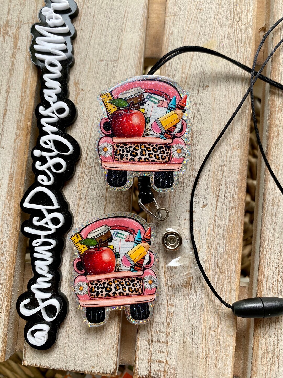 Back to School Interchangeable Badge Lanyard, Pre-k Teacher, Preschool ...