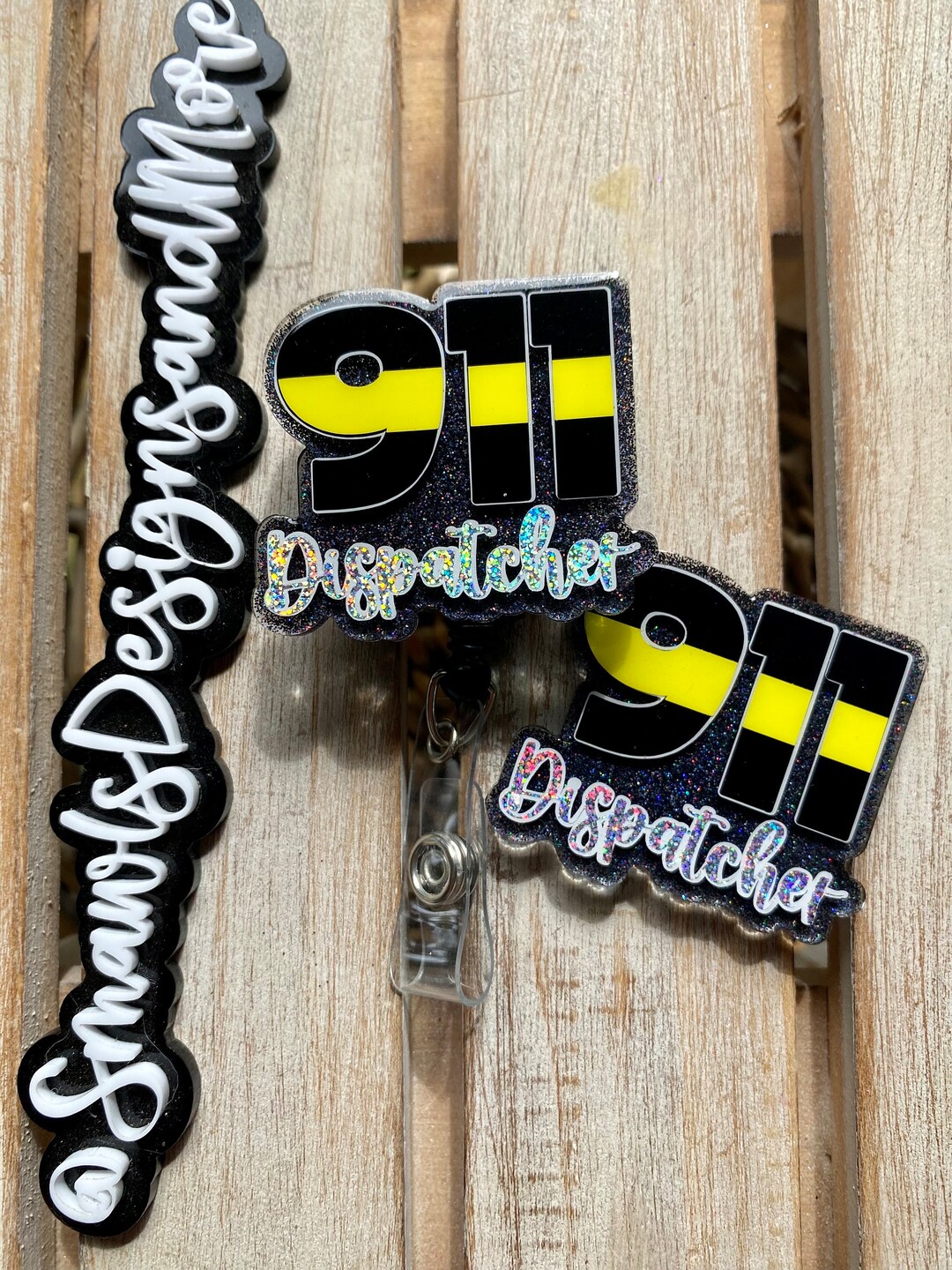 911 Dispatcher Interchangeable Badge Reel, Emergency Services, 911 - Etsy
