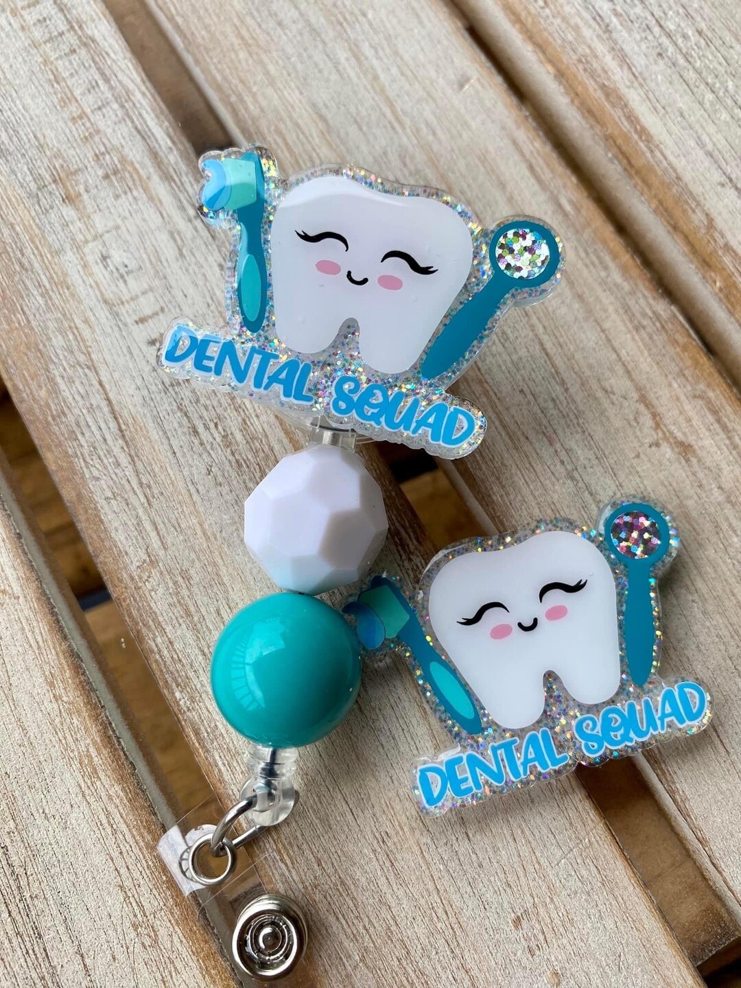 Dental Squad Tooth Interchangeable Badge Reel, Dental Assistant ...