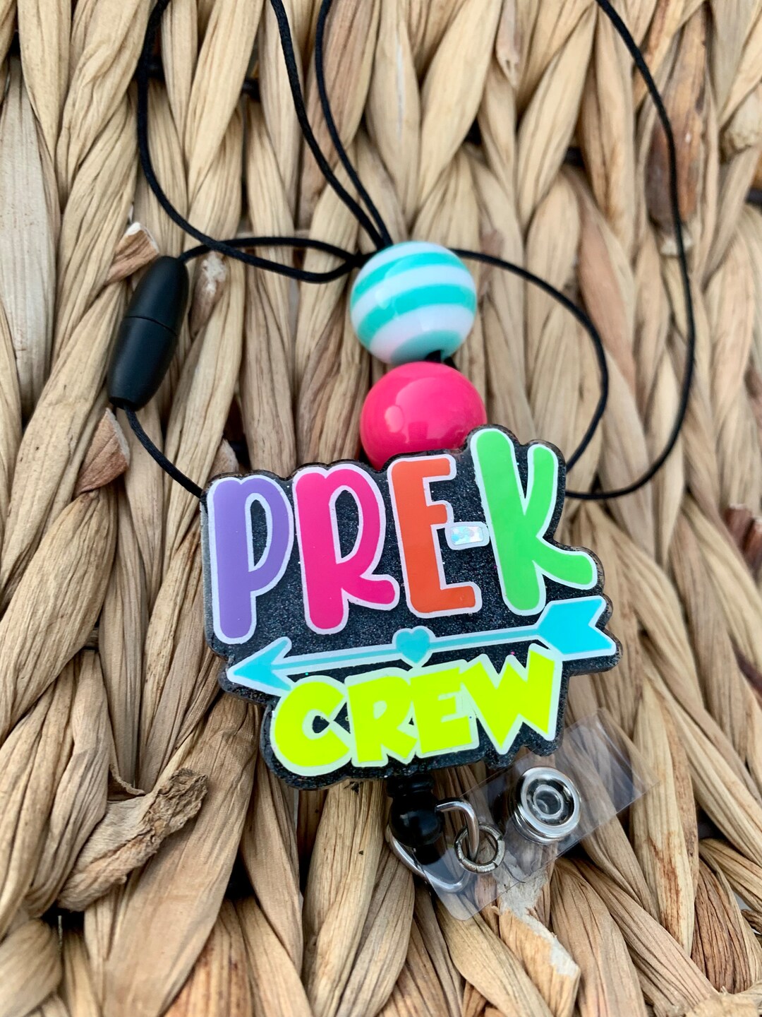 Pre-k Crew Interchangeable Badge Lanyard, Pre-k Teacher, Preschool ...