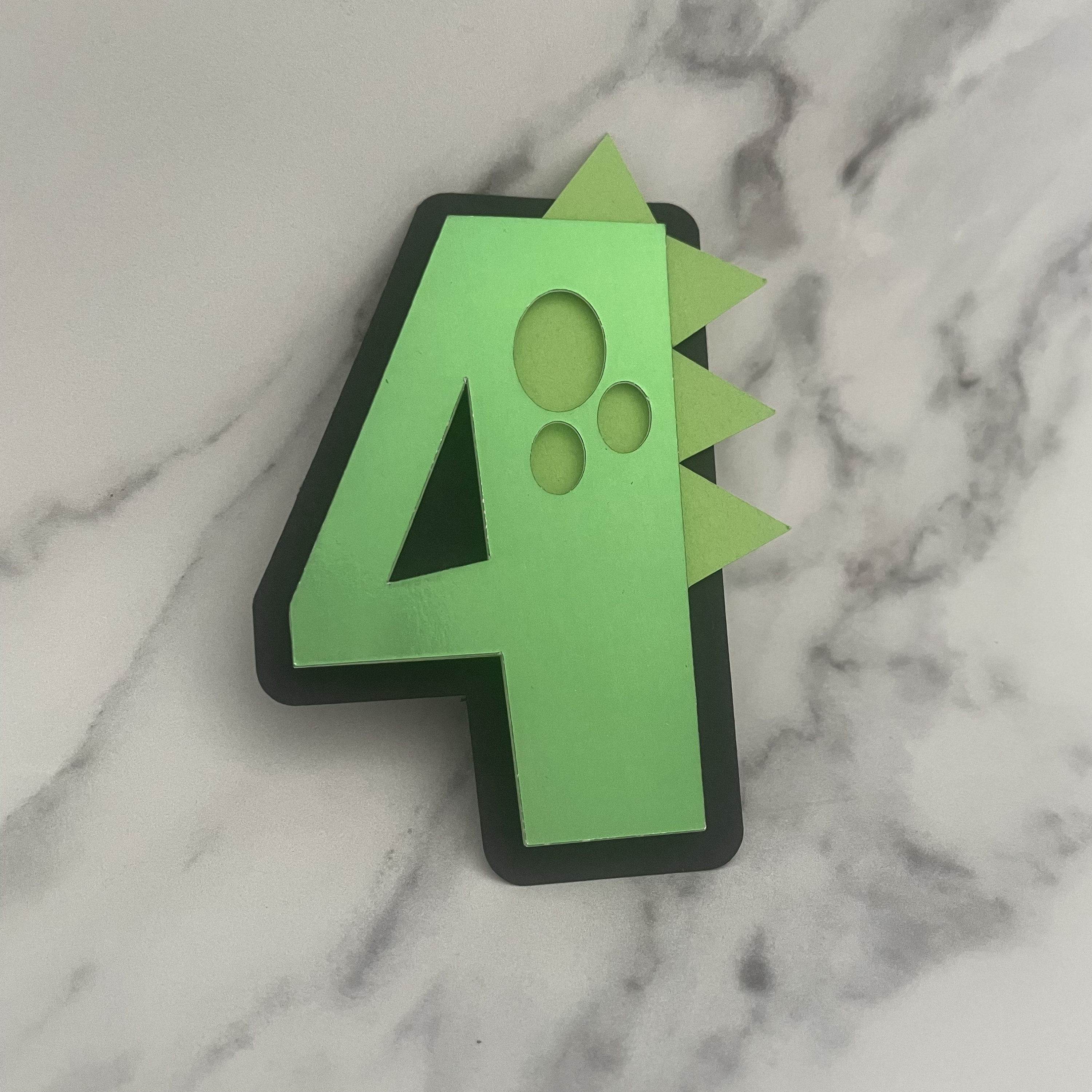 Dinosaur Number Cake Topper, Dinosaur Party Cake Topper, Dinosaur Age ...