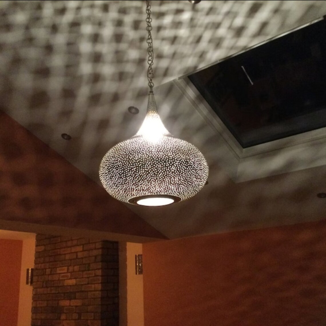 Moroccan Pendant Light, Hanging Pendant Light, Modern Moroccan Lamp ...