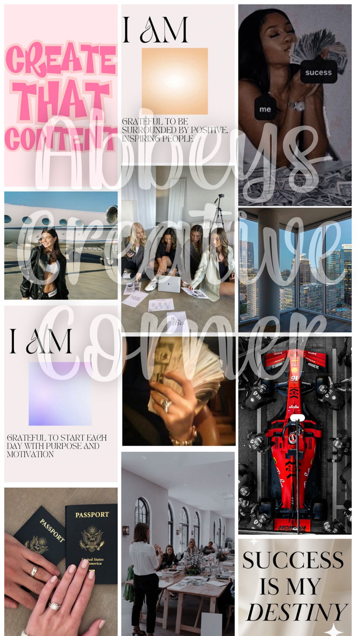 IPhone Vision Board Wallpaper Canva Template - Etsy