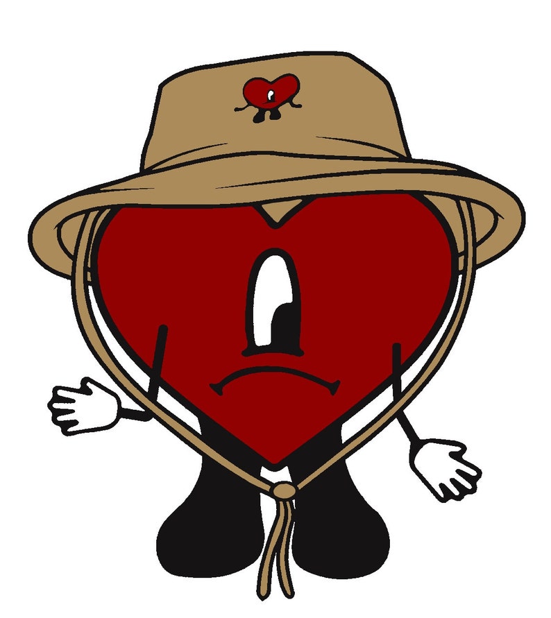 PNG FILE Bad Bunny Un Verano Sin Ti Heart - Etsy