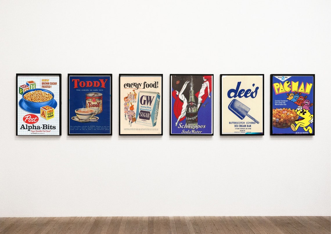 30 Blue Vintage Posters Wall Decor Digital Download READ ITEM ...