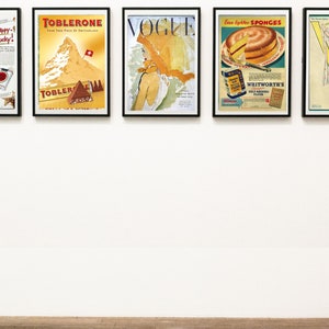 15 Yellow Vintage Posters Wall Decor - Digital Download *READ ITEM ...