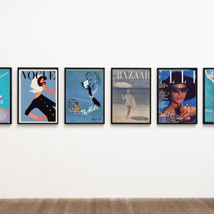 30 Blue Vintage Posters Wall Decor - Digital Download *READ ITEM ...