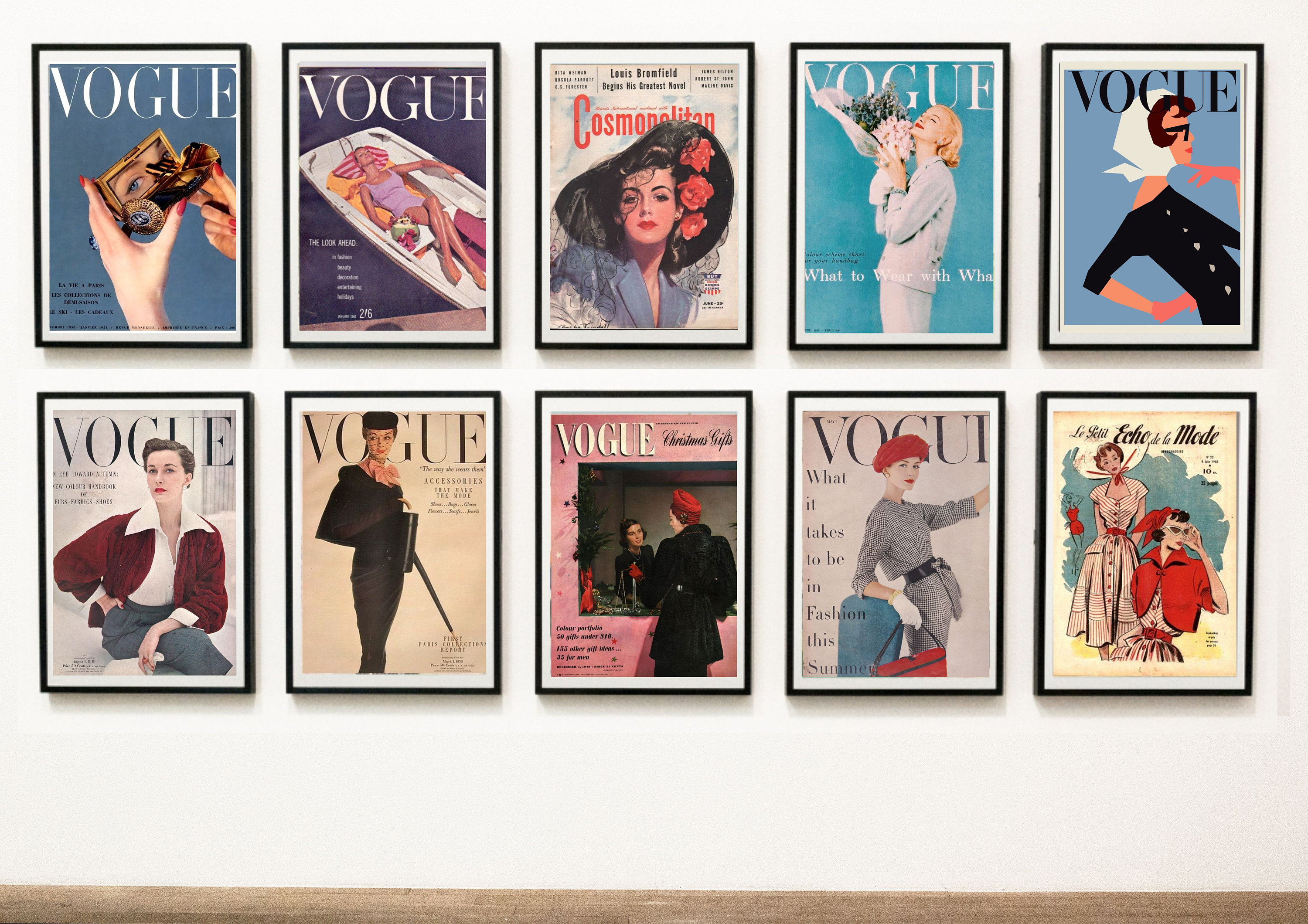 Vintage Couture Magazine Posters