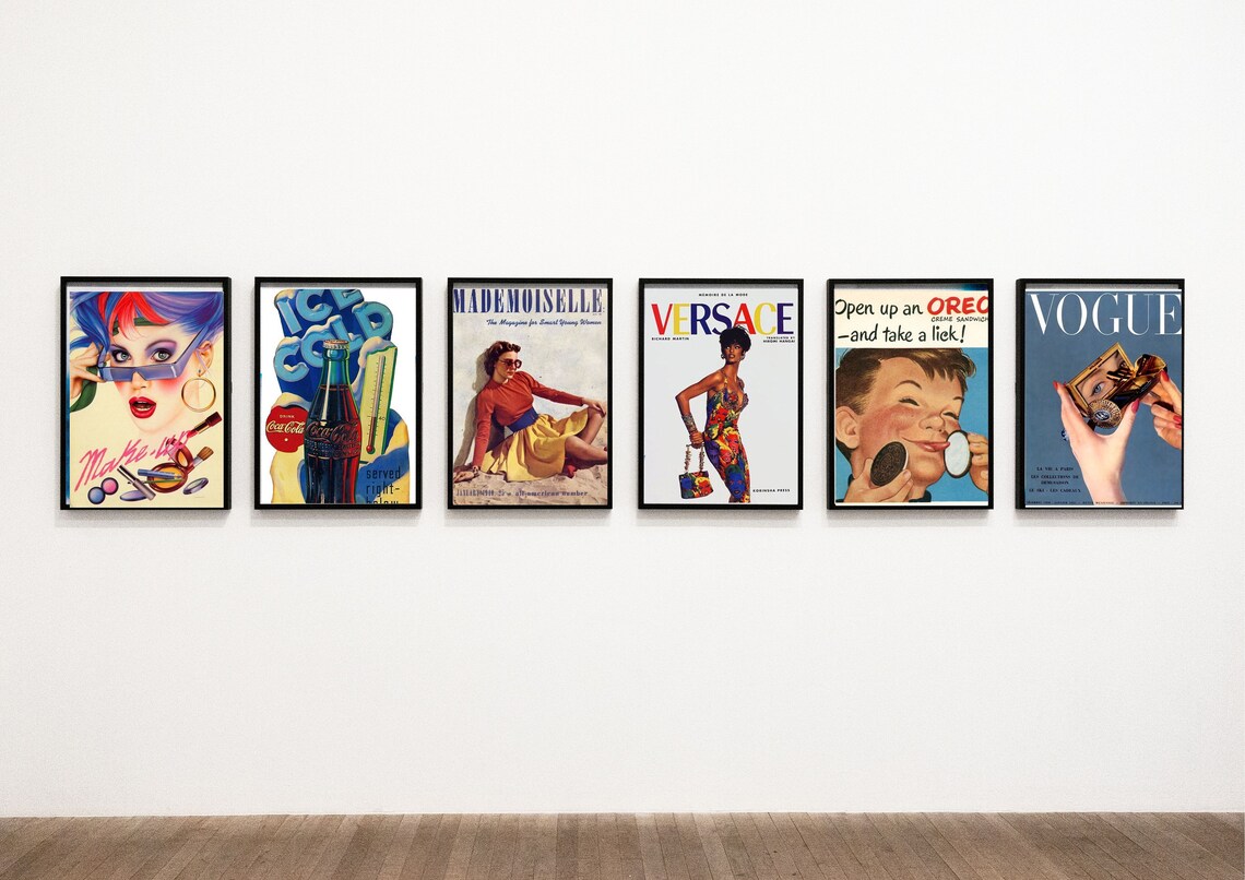 30 Blue Vintage Posters Wall Decor - Digital Download *READ ITEM ...