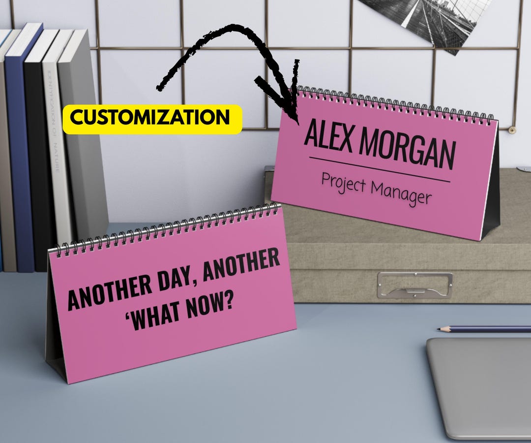 Custom Sarcastic Office Desk Flip Sign, Funny Work Gift - Etsy