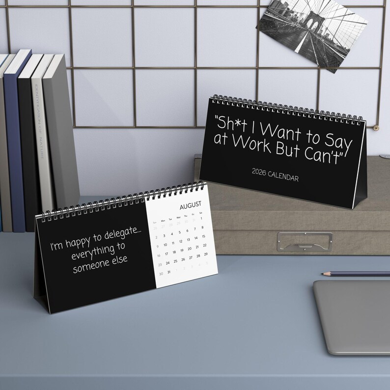 Funny Office Humor 2026 Desk Calendar, Sarcastic Work Quotes - Etsy UK