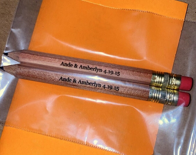 Mini Personalized Pencils, PERSONALIZED Favors - Etsy