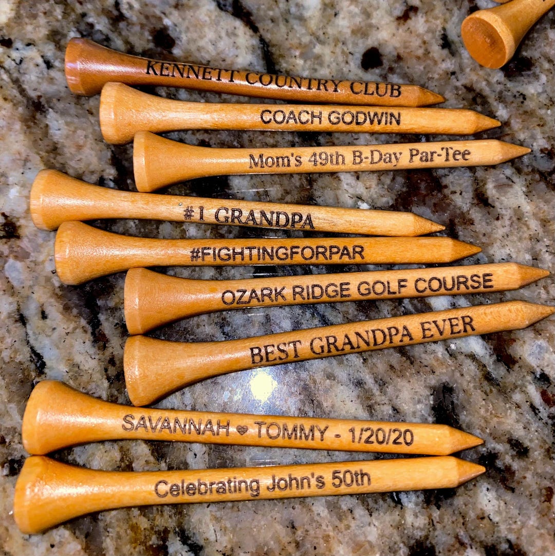 Personalized Golf Tees Laser Engraved Golf Tee Custom Golf Tees 3 Golf ...