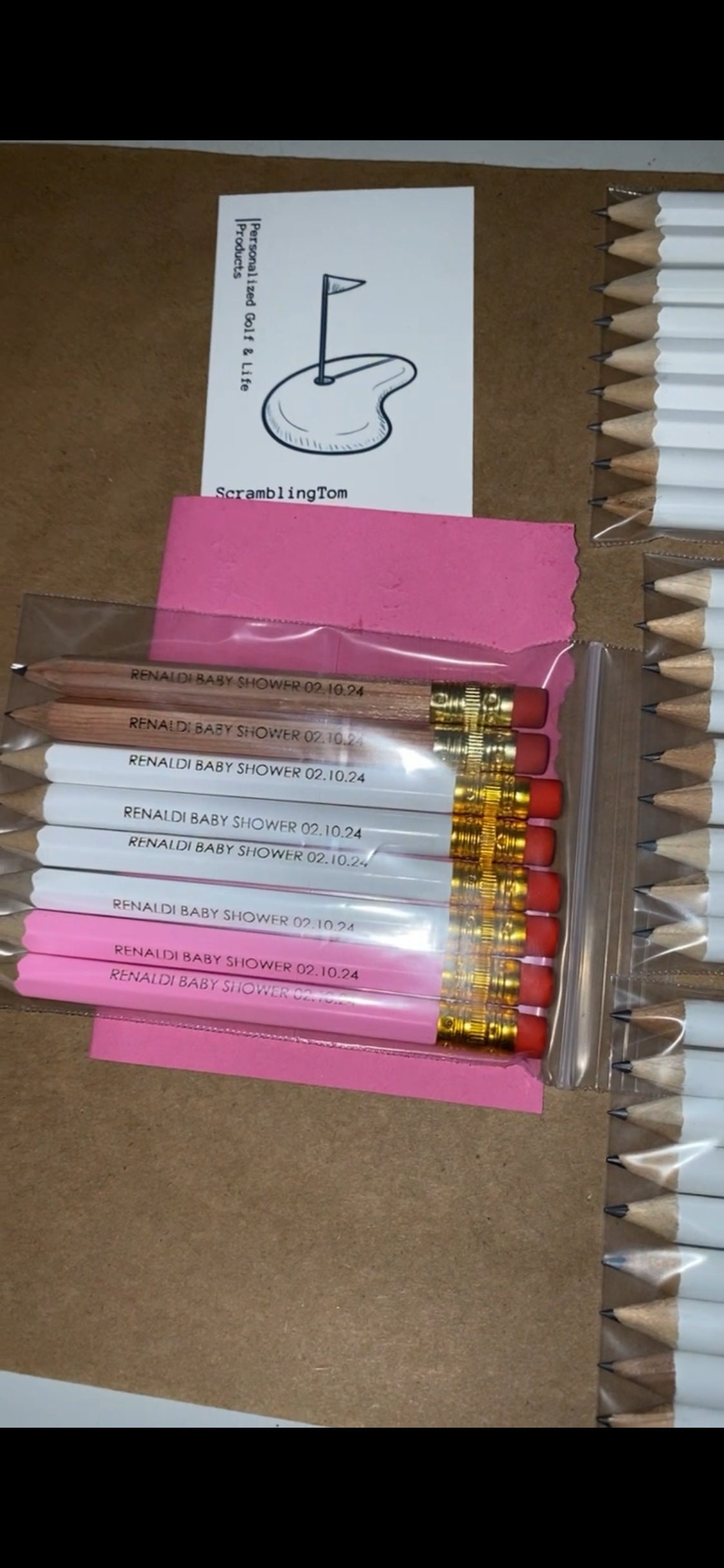 Mini Pencils Personalized Bridal Shower Pencils Baby Showe Wedding ...