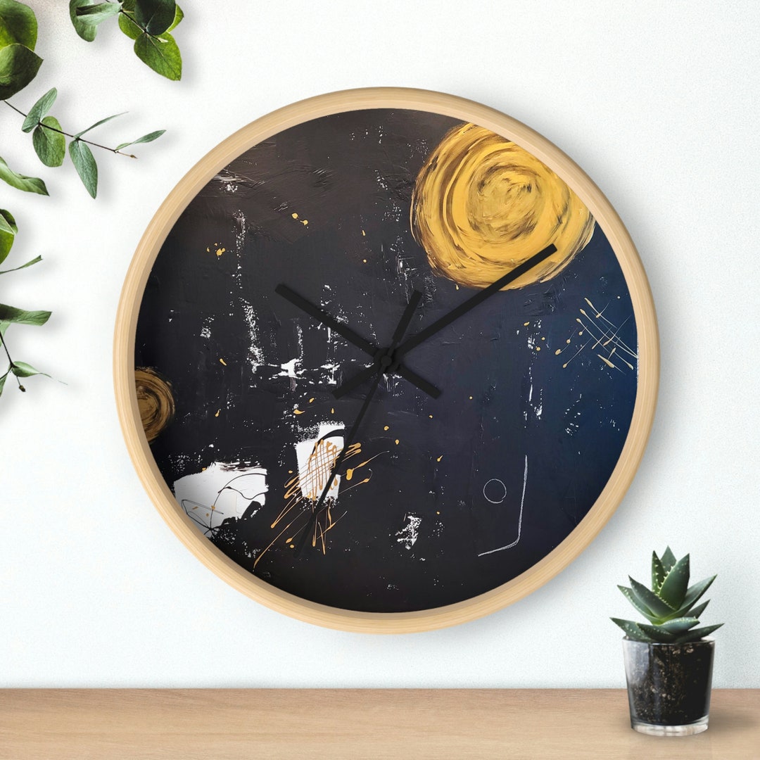 Umbra | Wall Clock |spaces of Arcadia | Leta Taylor | Abstract Art ...