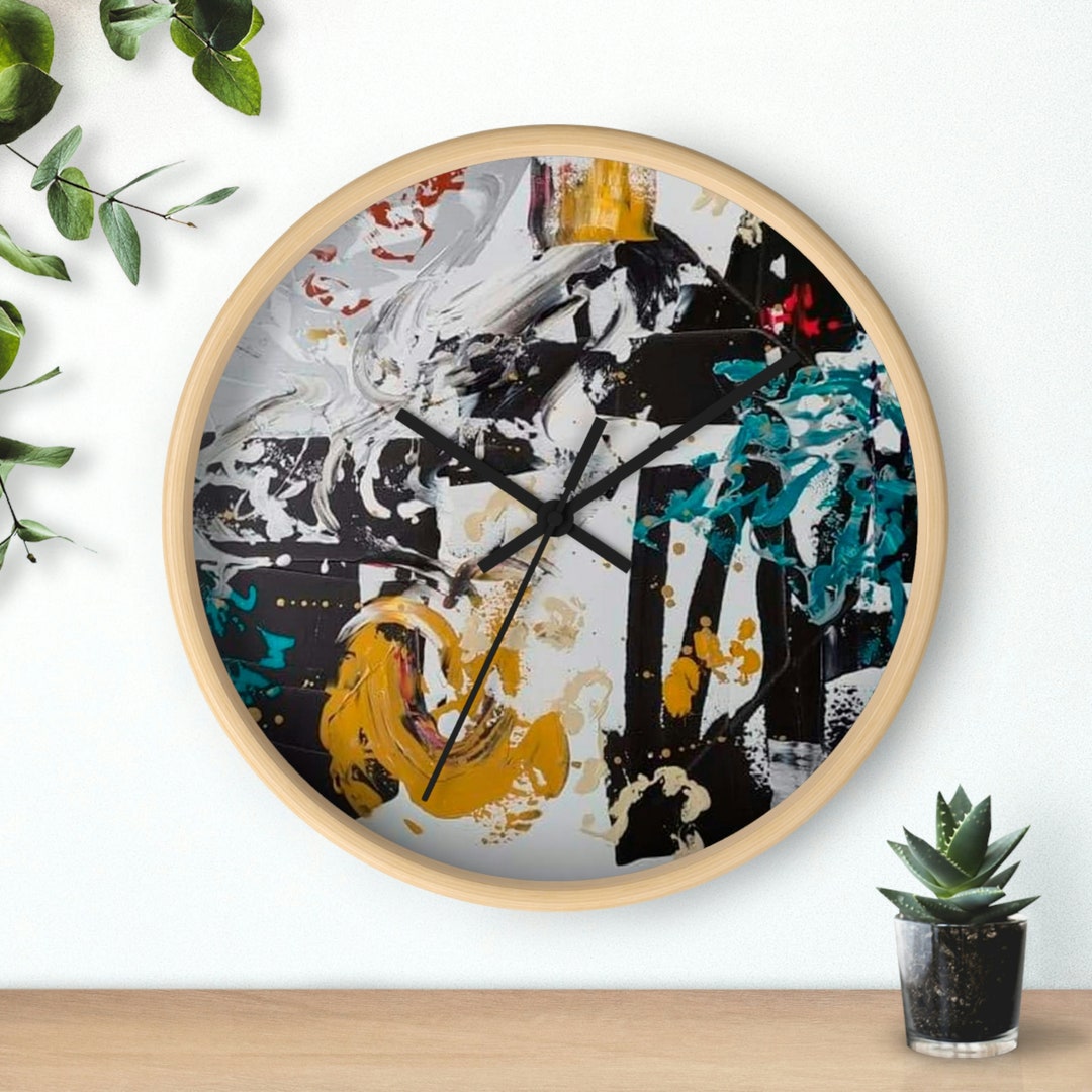 Salto | Wall Clock |spaces of Arcadia | Leta Taylor | Abstract Art ...