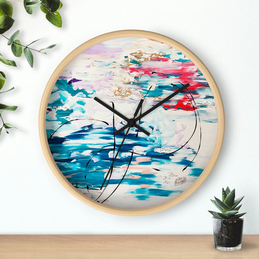 Elysium | Wall Clock |spaces of Arcadia | Leta Taylor | Abstract Art ...
