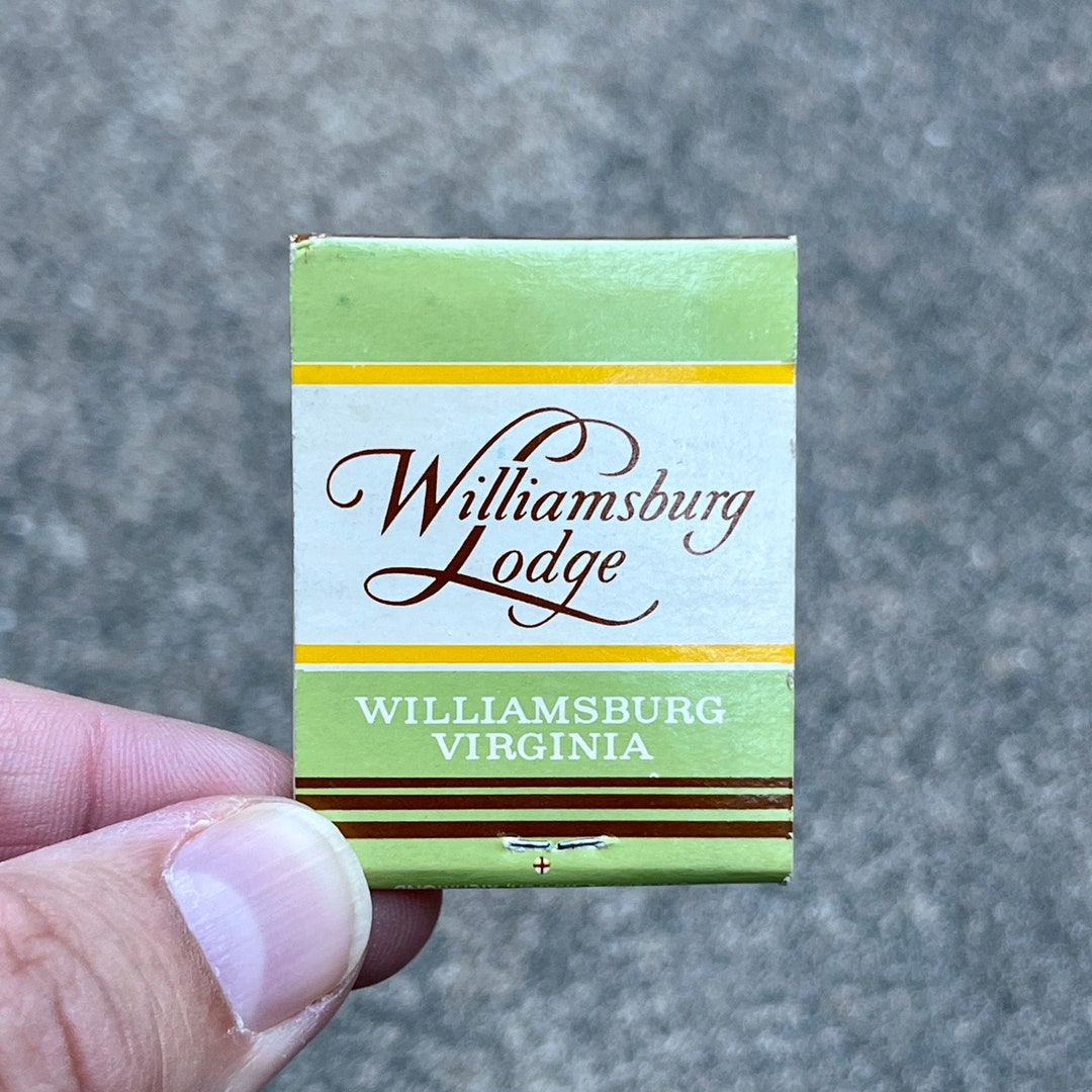 Vintage Virginia Matchbook - Vintage Motel Matches - Williamsburg Lodge ...