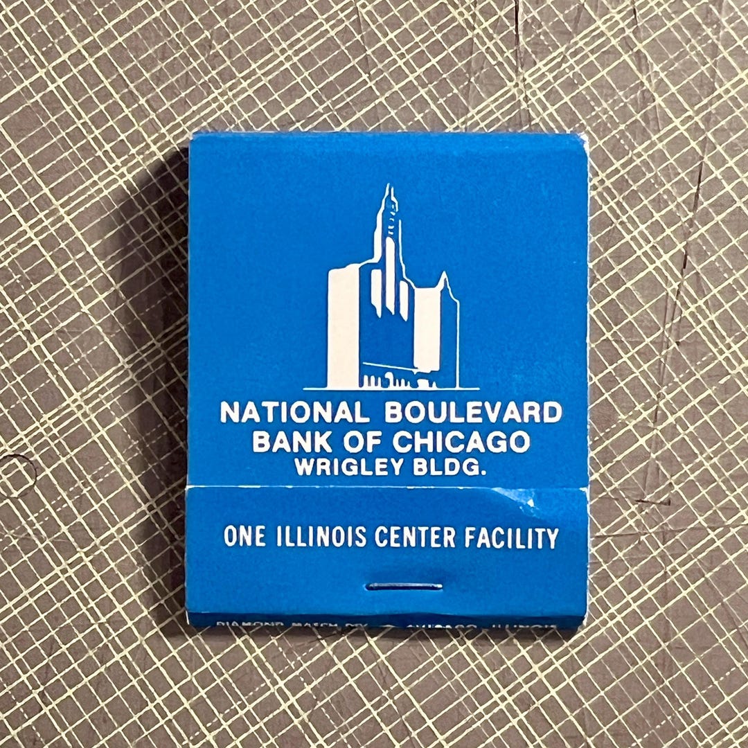 NATIONAL BOULEVARD Bank of Chicago, Illinois - Vintage Chicagoland ...