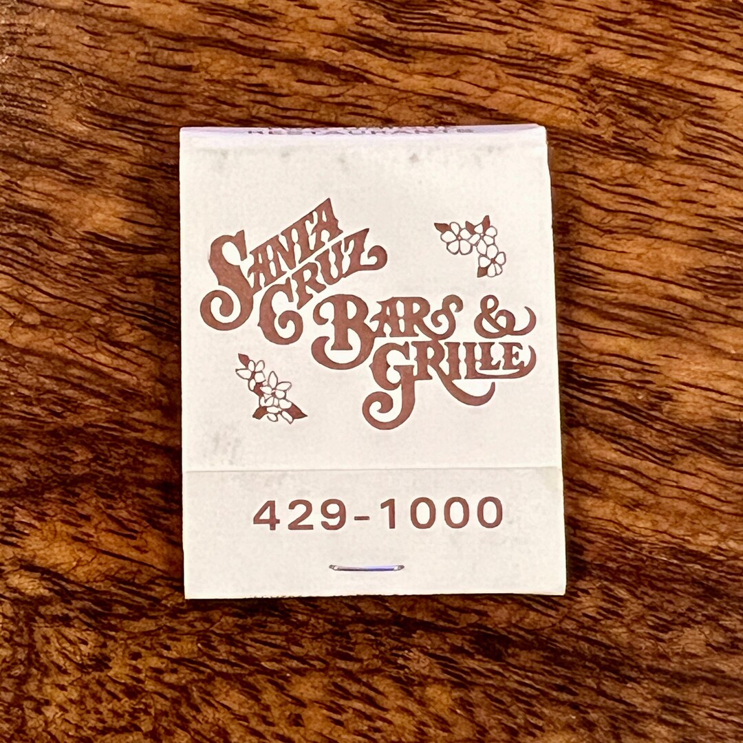Vintage California Matchbox - Vintage Hotel Resort Matches - SANTA CRUZ ...