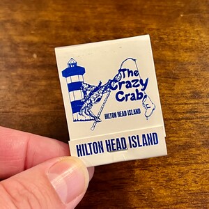 Vintage South Carolina Matchbox vintage Restaurant Matches Antique ...