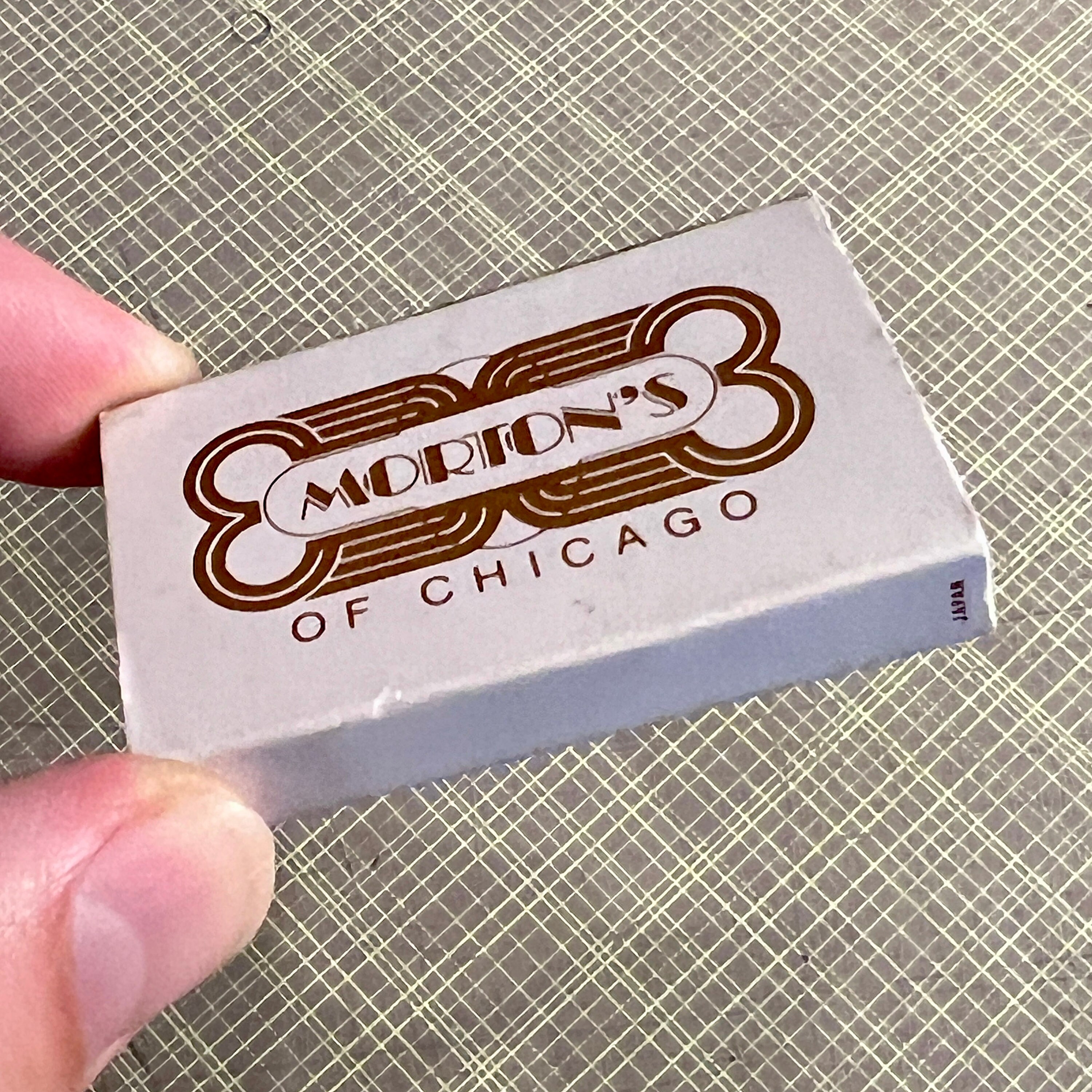 Vintage Chicago Matchbox Vintage Restaurant Matches Morton's Steakhouse ...