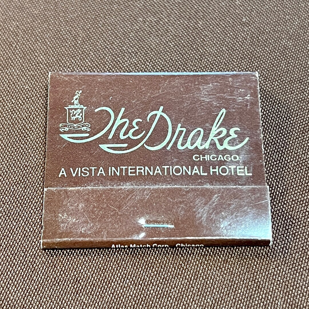 Vintage Chicago Matchbook Vintage Hotel Matches THE DRAKE Hotel ...