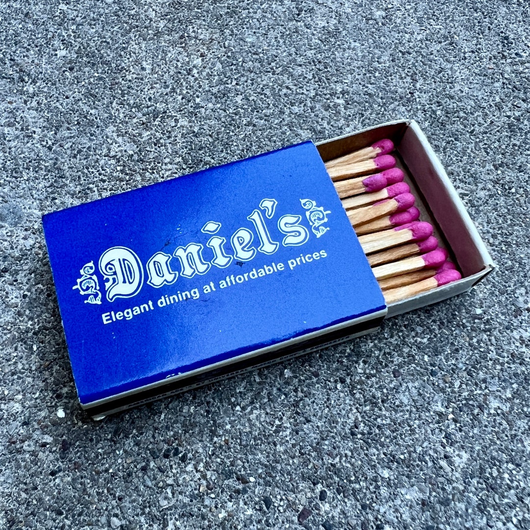 Vintage New York Matchbox - Vintage Bar Matches - Daniel's Restaurant ...